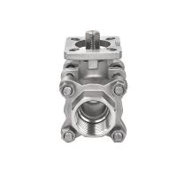 China ISO5211 High Platform NPT Thread 3PC Ball Valve Stainless Steel Model NO. Q11F-16P for sale