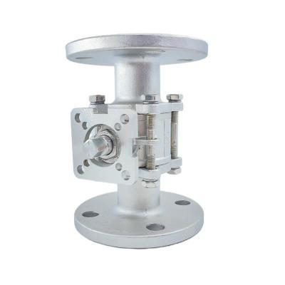 China 304/316 Material Three Piece Flanged High Platform Ball Valve Manufactured by Q41F for sale