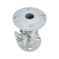 China DN15-DN100 Stainless Steel Three-Pieces High Platform Industrial Flange Ball Valve Q41F for sale