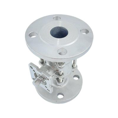 China DN15-DN100 Stainless Steel Three-Pieces High Platform Industrial Flange Ball Valve Q41F for sale