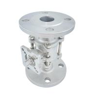 China DN15-DN100 Stainless Steel Three-Pieces High Platform Industrial Flange Ball Valve Q41F for sale