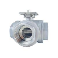 China Manual Driving Mode Stainless Steel Tee High Platform Ball Valve with Water Media for sale