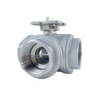 China Manual Driving Mode Stainless Steel Tee High Platform Ball Valve with Water Media for sale