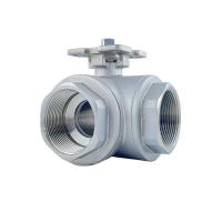 China Manual Driving Mode Stainless Steel Tee High Platform Ball Valve with Water Media for sale