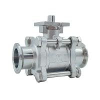 China 1000wog High Platform Stainless Steel 3PC Clamp Ball Valve from Trusted Manufacturers for sale
