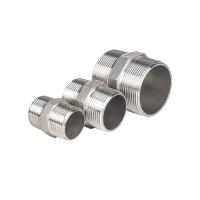 China Stainless Steel Hex Nipple with Male End Connection SS304 SS316L BSPT/NPT/BSPP for sale