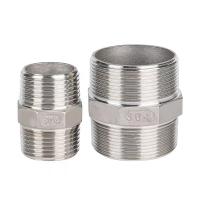 China Stainless Steel Hex Nipple with Male End Connection SS304 SS316L BSPT/NPT/BSPP for sale