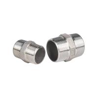 China Stainless Steel Hex Nipple with Male End Connection SS304 SS316L BSPT/NPT/BSPP for sale