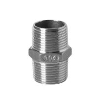 China Stainless Steel Hex Nipple with Male End Connection SS304 SS316L BSPT/NPT/BSPP for sale