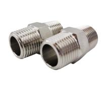 China Stainless Steel 1/4 Inch 1/2 Inch Thread Nipple for Plumbing Hardware Model NO. nipple for sale