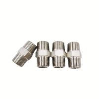 China Stainless Steel 1/4 Inch 1/2 Inch Thread Nipple for Plumbing Hardware Model NO. nipple for sale