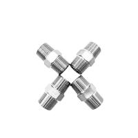 China 1/2inch G Thread 304 Stainless Steel Hydraulic Nipple for Heavy Duty Applications for sale