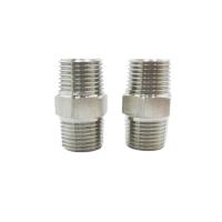 China 1/2inch G Thread 304 Stainless Steel Hydraulic Nipple for Heavy Duty Applications for sale