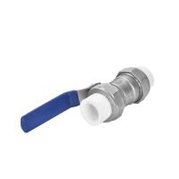 China Thread Connection Form SS304/201 Stainless Steel Double Union PPR Ball Valve Water Media for sale