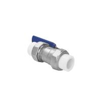 China Thread Connection Form SS304/201 Stainless Steel Double Union PPR Ball Valve Water Media for sale