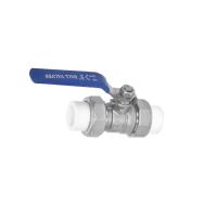 China Thread Connection Form SS304/201 Stainless Steel Double Union PPR Ball Valve Water Media for sale