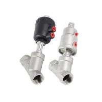 China Stainless Steel Pneumatic Angle-Seat Valve with Normal Temperature Applications for sale