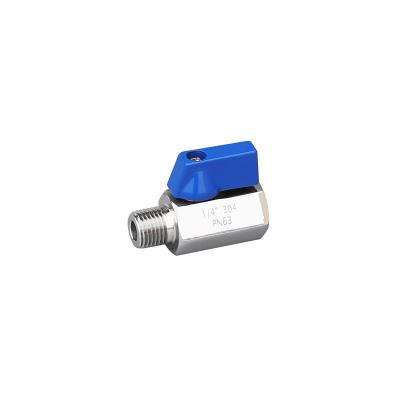 China 304 Stainless Steel Male and Female Thread Air Compressor Cut off Valve Micro Switch Mini Ball Valve for sale