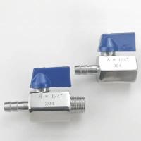China 304 Stainless Steel Male and Female Thread Air Compressor Cut off Valve Micro Switch Mini Ball Valve for sale
