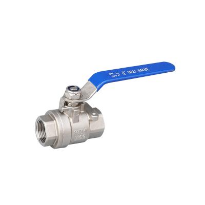 China Normal Temperature 2PC Ball Valve with Manual Stainless Steel Female Thread Connection for sale