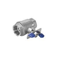 China Normal Temperature 2PC Ball Valve with Manual Stainless Steel Female Thread Connection for sale