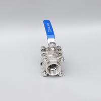 China 304/316 Stainless Steel Medium Pressure Pipe Threaded Connection 3PC Ball Valve for sale