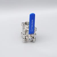 China 304/316 Stainless Steel Medium Pressure Pipe Threaded Connection 3PC Ball Valve for sale