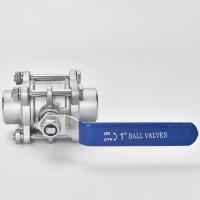 China Structure Floating Stainless Steel 3PC Welded Ball Valve CF8m Bw/Sw Customized Request for sale