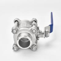 China Structure Floating Stainless Steel 3PC Welded Ball Valve CF8m Bw/Sw Customized Request for sale