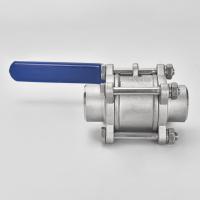China Structure Floating Stainless Steel 3PC Welded Ball Valve CF8m Bw/Sw Customized Request for sale