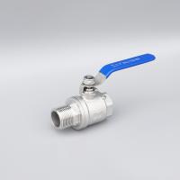 China 2PC Female and Male Thread ISO 5211 Stainless Steel Ball Valve with Manual Driving Mode for sale