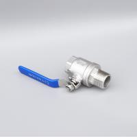 China 2PC Female and Male Thread ISO 5211 Stainless Steel Ball Valve with Manual Driving Mode for sale