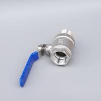 China 2PC Female and Male Thread ISO 5211 Stainless Steel Ball Valve with Manual Driving Mode for sale