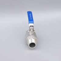 China 2PC Female and Male Thread ISO 5211 Stainless Steel Ball Valve with Manual Driving Mode for sale