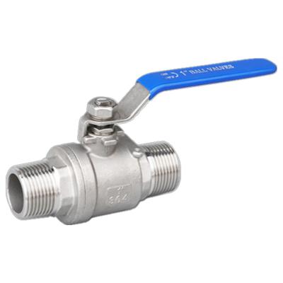 China Manual 2PC Ball Valve with Male/Male Thread Connection 304 Stainless Steel from Direct for sale