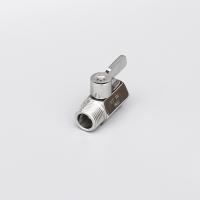 China Miniature Mini Ball Valve with Manual 304 All Steel Female and Male Thread Connection for sale