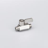 China Miniature Mini Ball Valve with Manual 304 All Steel Female and Male Thread Connection for sale