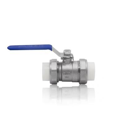 China 304 Stainless Steel Double Union PPR Switch Hot Melt Ewelding Full Bore Function Chinese for sale