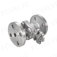 China Manual 304/316 Stainless Steel Flange Ball Valve with PN1.0-32.0MPa Nominal Pressure for sale