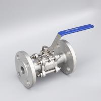 China 304/316 Stainless Steel 3PC Flanged Ball Valve Manual Normal Temperature US 12.7/Piece for sale