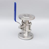 China 304/316 Stainless Steel 3PC Flanged Ball Valve Manual Normal Temperature US 12.7/Piece for sale