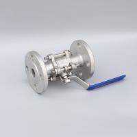 China 304/316 Stainless Steel 3PC Flanged Ball Valve Manual Normal Temperature US 12.7/Piece for sale
