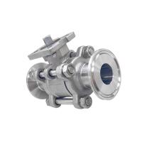 China 304/316 Stainless Steel 3PC Quick Installation High Platform Ball Valve for Water Media for sale
