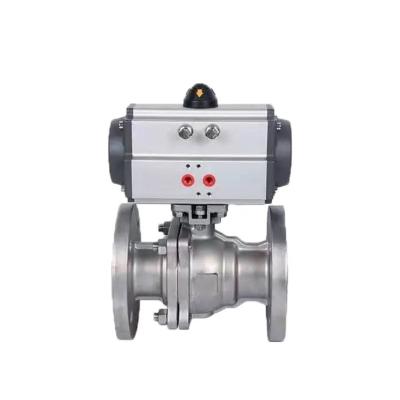 China ISO 9001 Standard Straight Through Type Flange Ball Valve for Stainless Steel 304/316 for sale