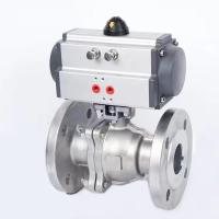 China ISO 9001 Standard Straight Through Type Flange Ball Valve for Stainless Steel 304/316 for sale