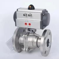 China ISO 9001 Standard Straight Through Type Flange Ball Valve for Stainless Steel 304/316 for sale
