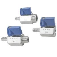 China 304/316 Stainless Steel Mini Ball Valve Nozzle High Pressure with Thread Connection for sale