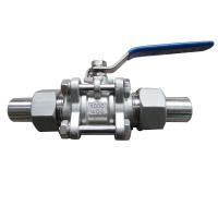 China Full Bore Function 304/316 Stainless Steel 3-Pieces Butt Welded Ball Valve with Union for sale