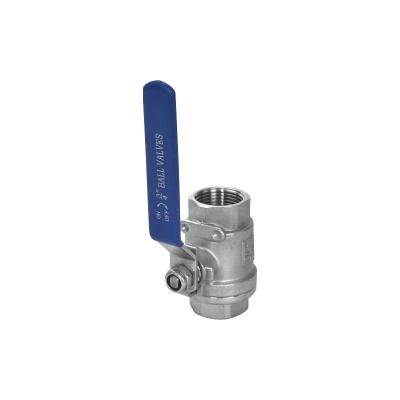 China Stainless Steel 304/316 2PC Ball Valve NPT/Bsp/BSPT/DIN Thread Water Industrial Usage for sale