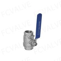 China Stainless Steel 304/316 2PC Ball Valve NPT/Bsp/BSPT/DIN Thread Water Industrial Usage for sale
